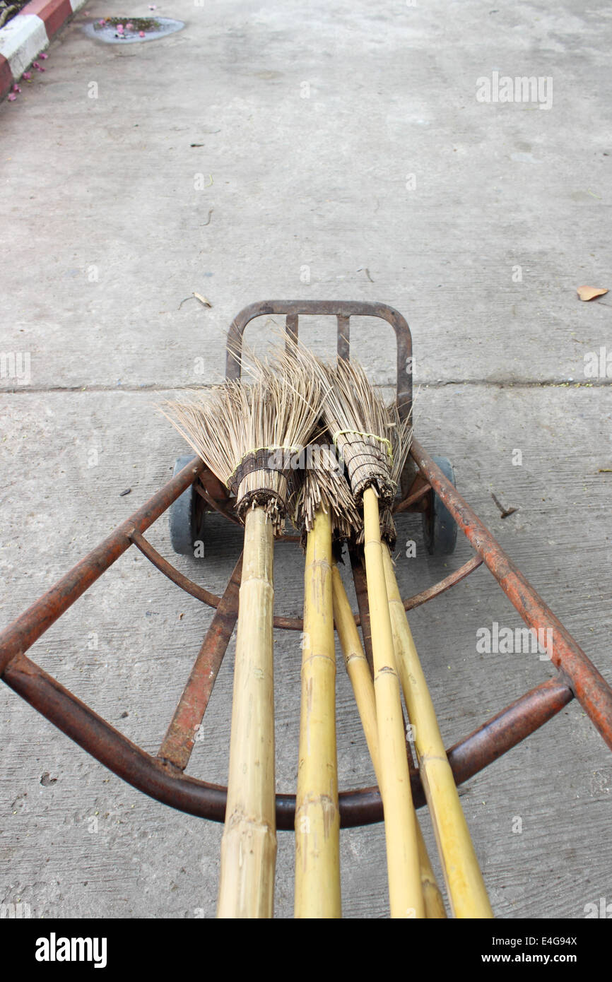 Broom vertical hi-res stock photography and images - Alamy