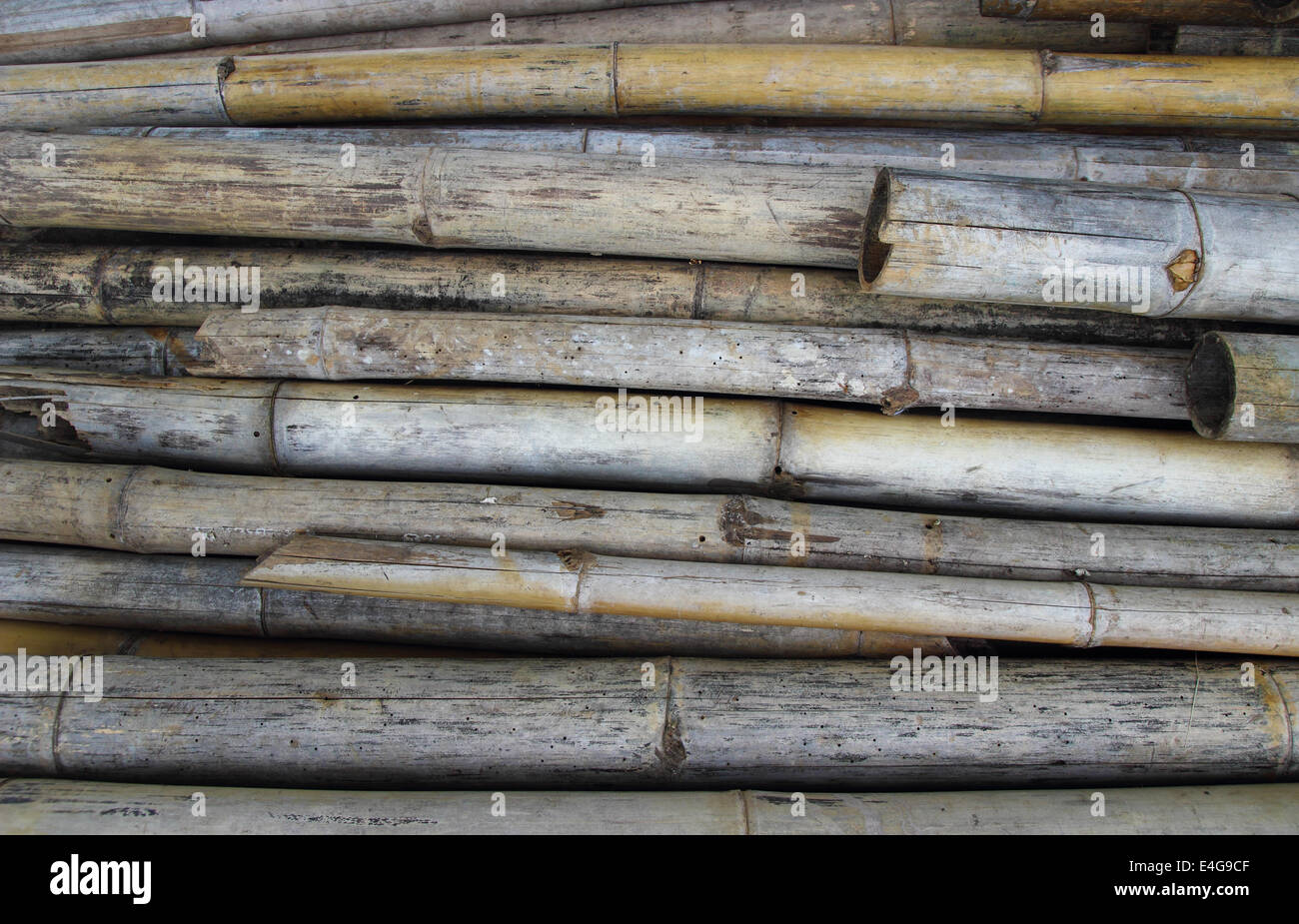 bamboo stack background Stock Photo - Alamy