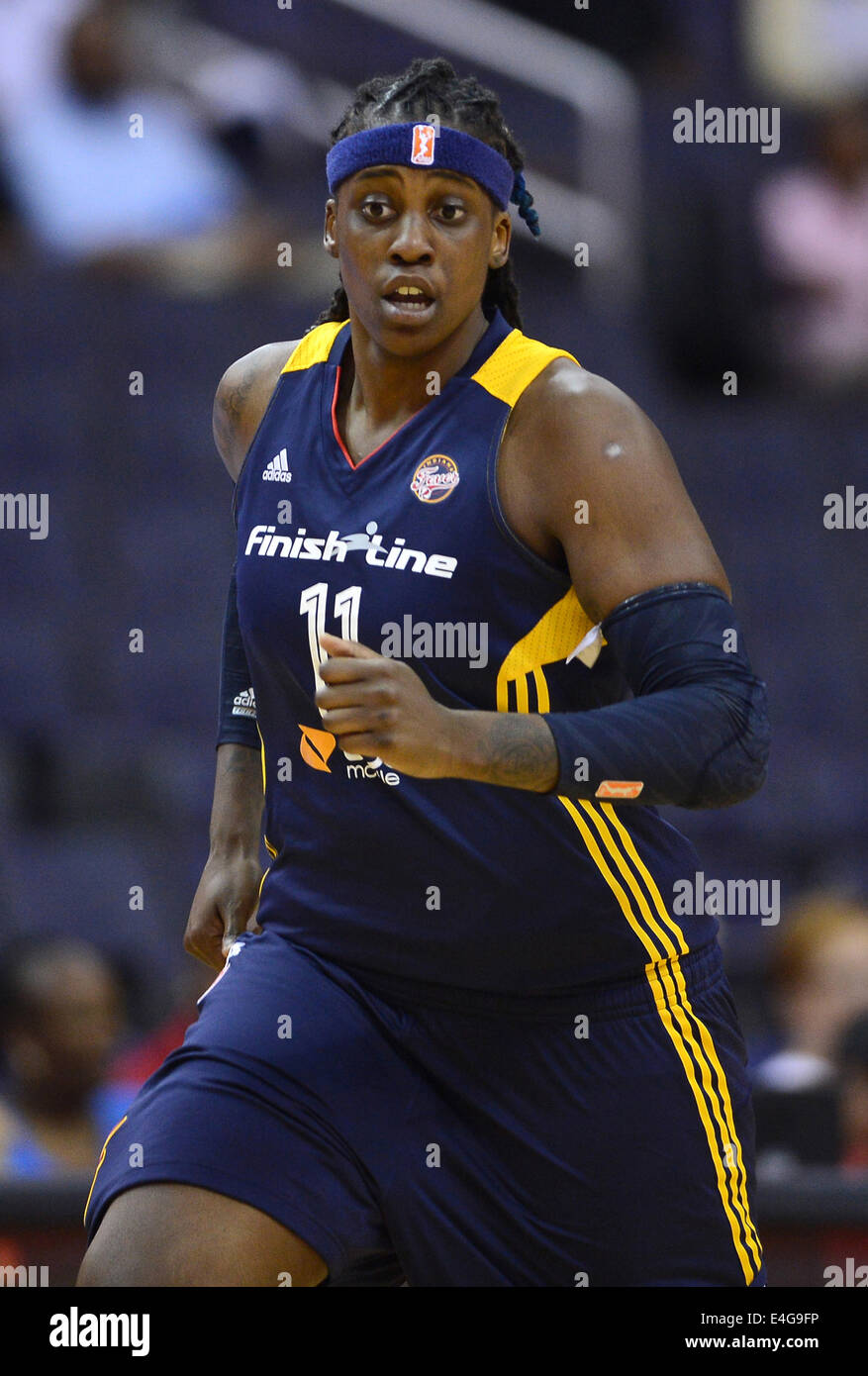 Washington, DC, USA. 2nd July, 2014. 20140702 - Indiana Fever guard ...