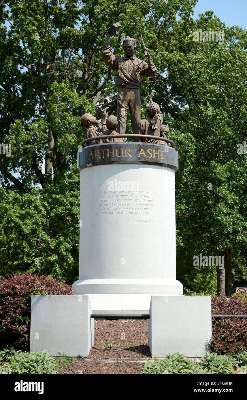 Arthur ashe statue hi-res stock photography and images - Alamy