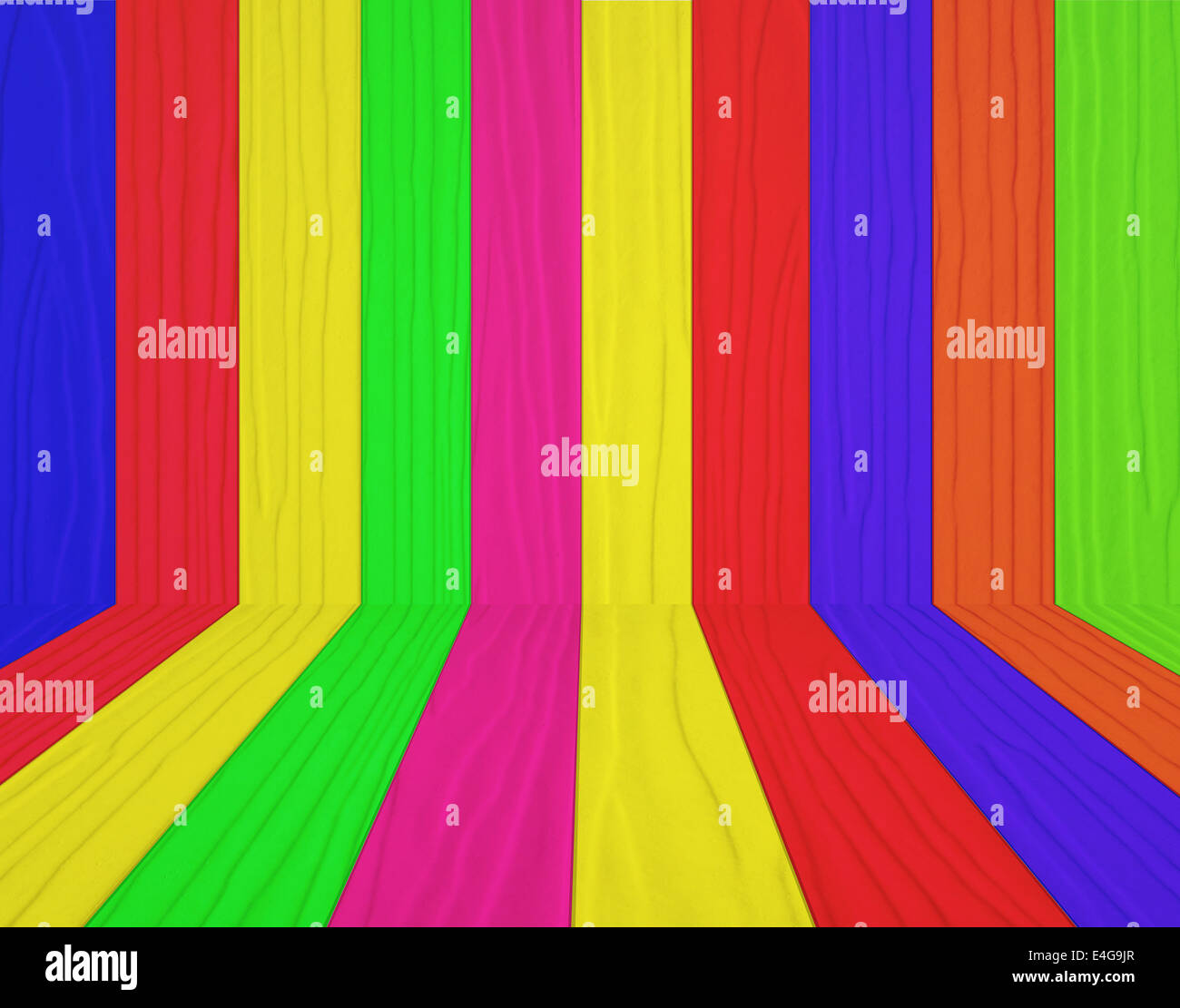 High resolution colorful wooden room Stock Photo - Alamy