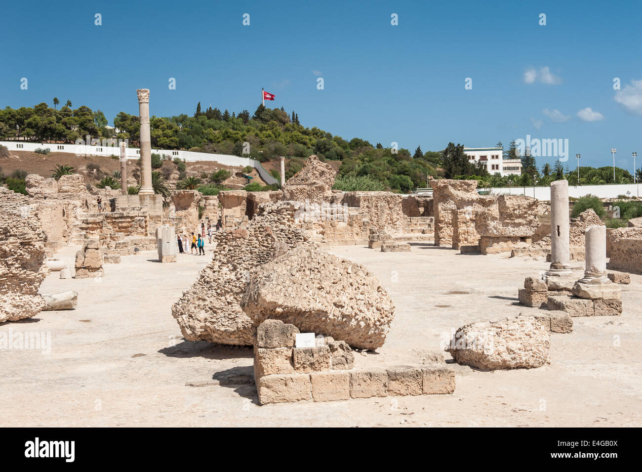 Carthage ruins of Antonine Baths at Tunisia Stock Photo - Alamy