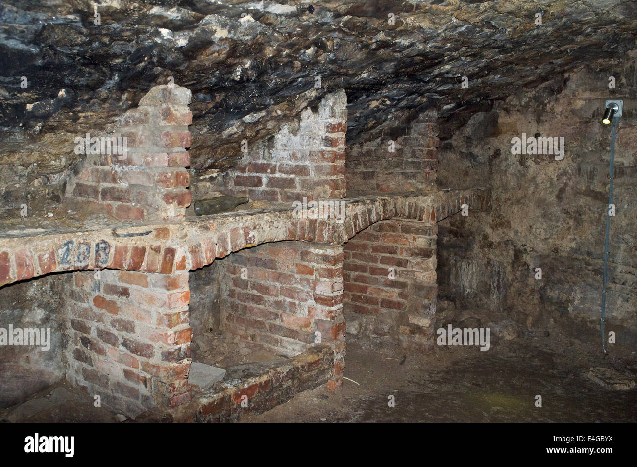 The vaults southbridge edinburgh. Display inside Mercat tours section ...