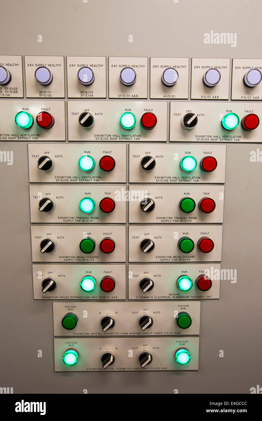 Building control panel hi-res stock photography and images - Alamy