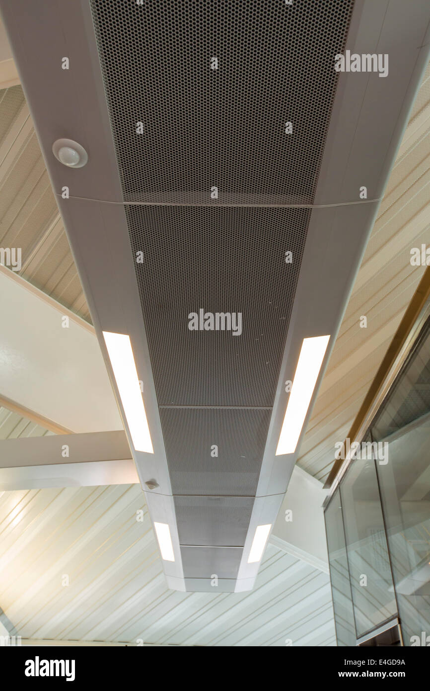 Cooling panels run by cold water in the Crystal building which is the ...