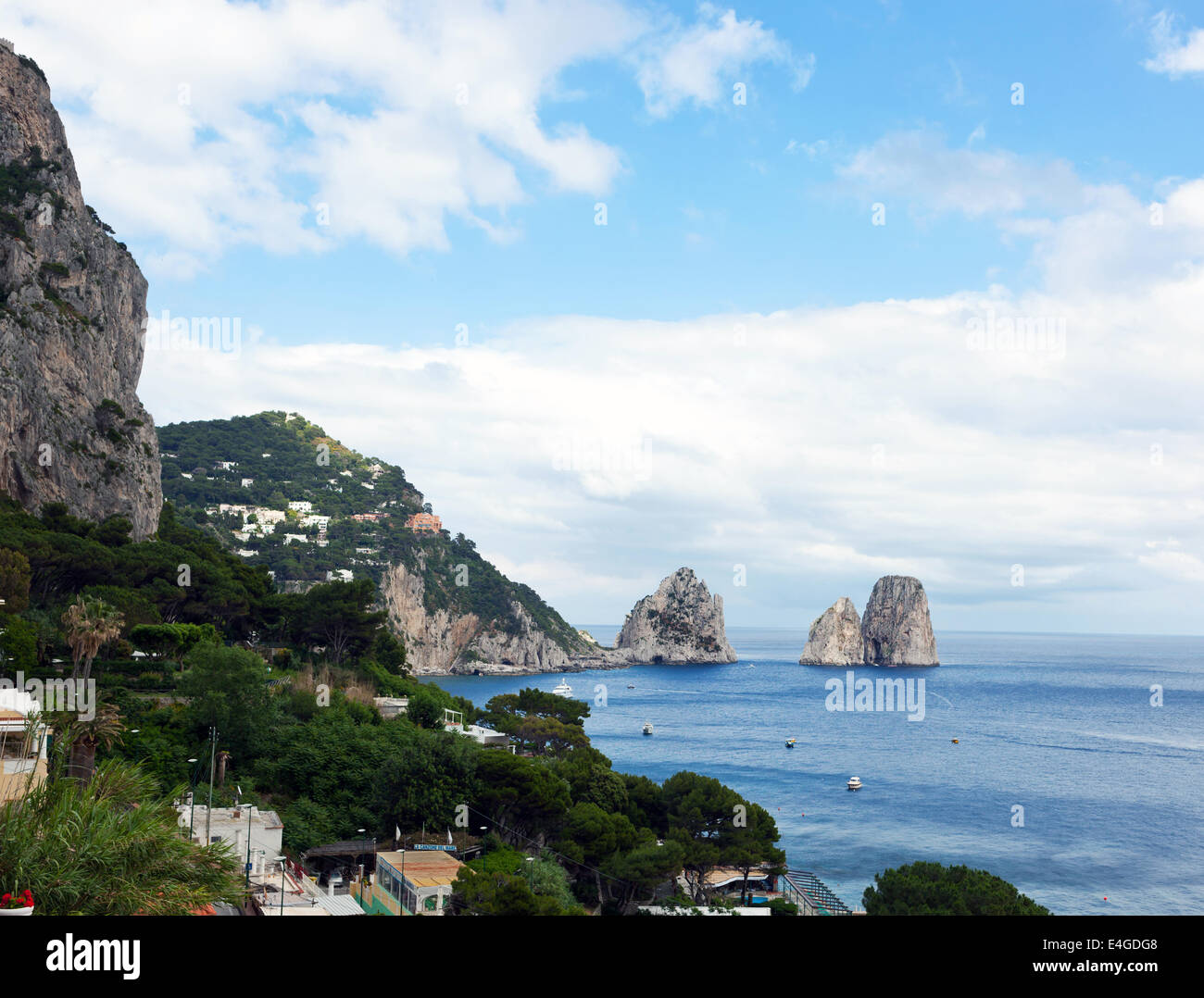 Faraglioni, famous giant rocks, Capri island in Italy Stock Photo - Alamy