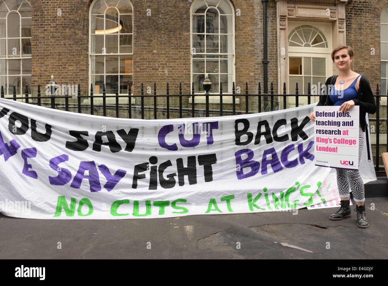 London, UK. 10th July, 2014. London student bloc join NUS in solidarity ...