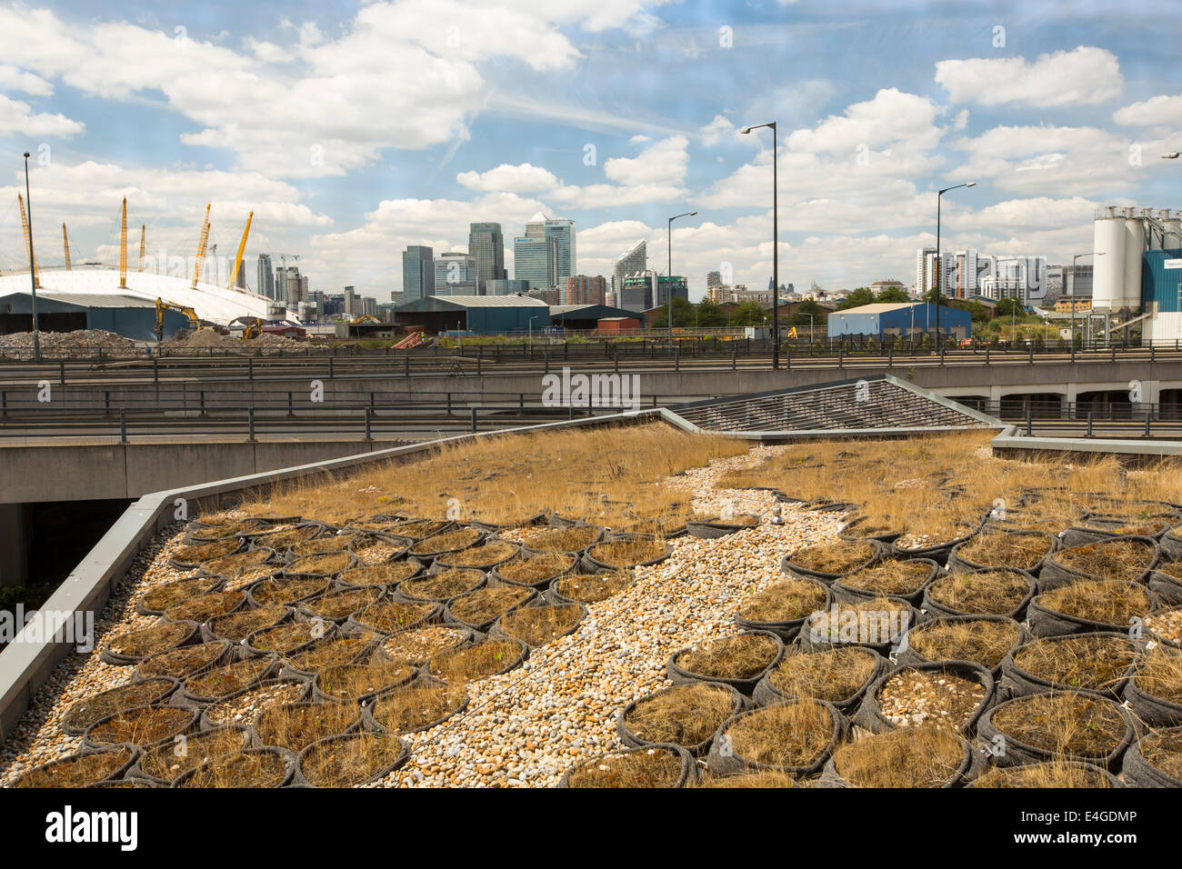 A green roof at the Crystal building which is the first building in the ...