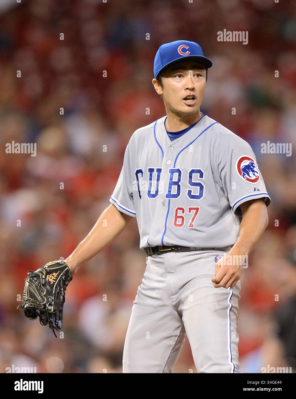 Cincinnati, Ohio, USA. 8th July, 2014. Tsuyoshi Wada (Cubs) MLB ...