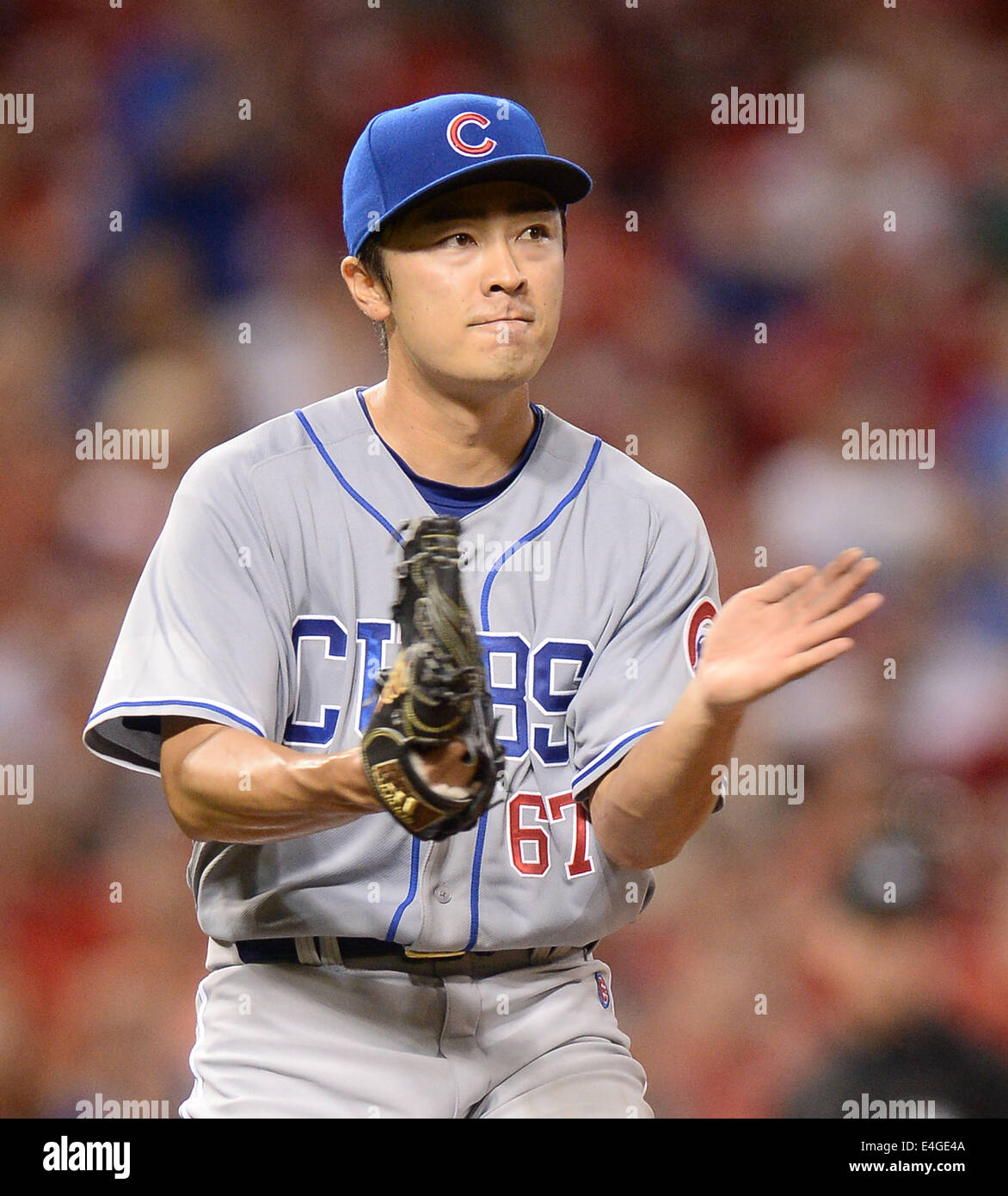 Cincinnati, Ohio, USA. 8th July, 2014. Tsuyoshi Wada (Cubs) MLB ...