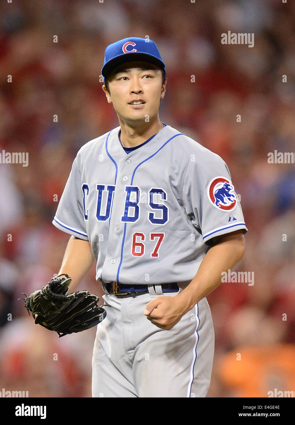 Cincinnati, Ohio, USA. 8th July, 2014. Tsuyoshi Wada (Cubs) MLB ...