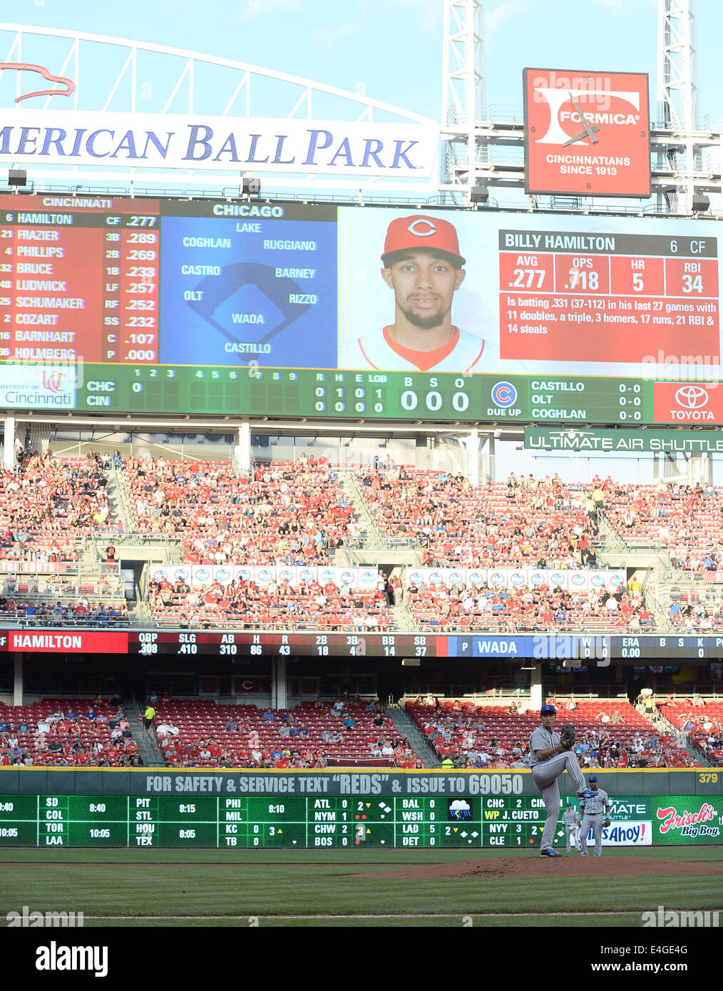 Cincinnati, Ohio, USA. 8th July, 2014. Tsuyoshi Wada (Cubs) MLB ...