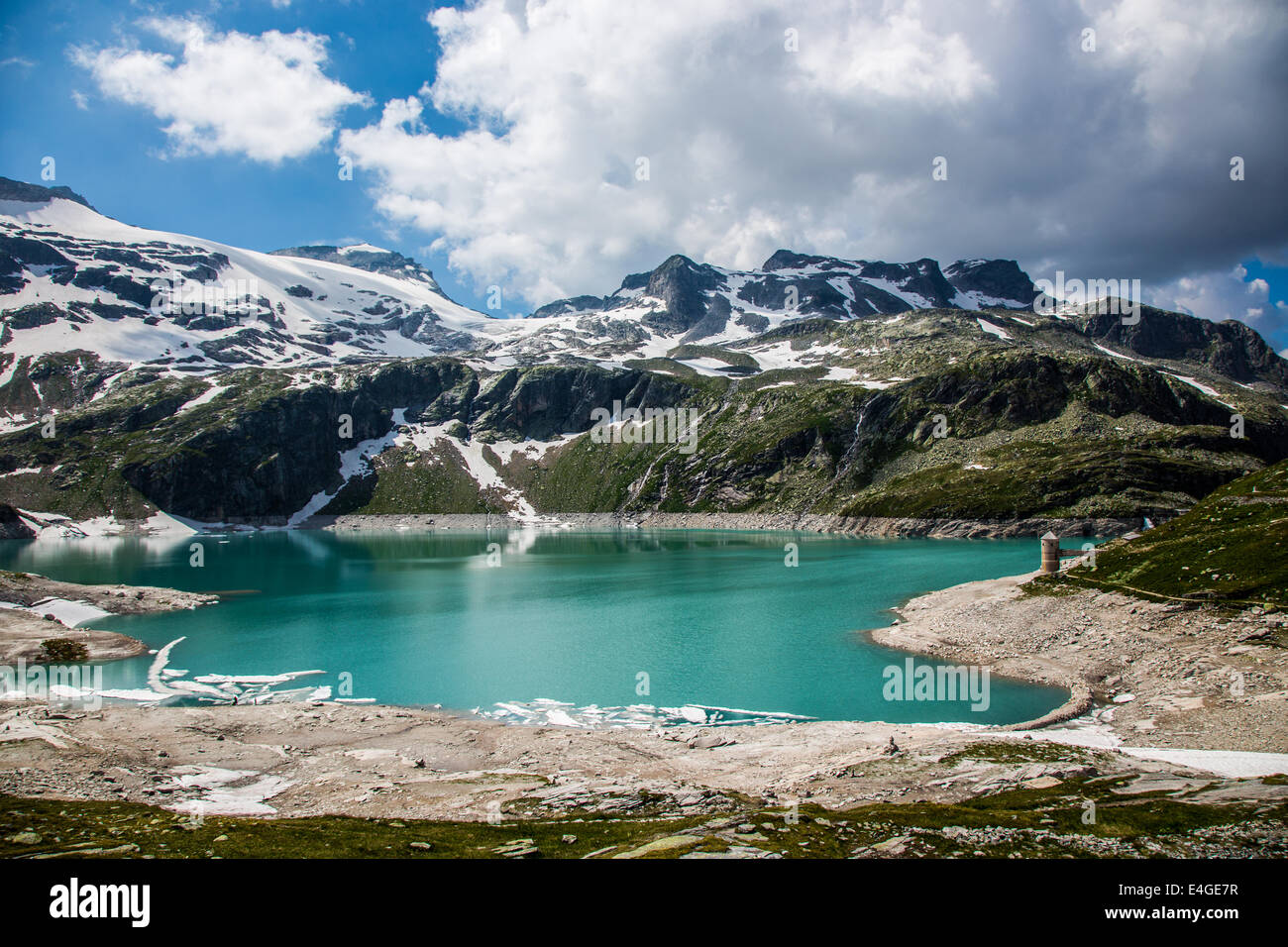 The Kaprun reservoir in the high Alp mountains in Austria Stock Photo ...