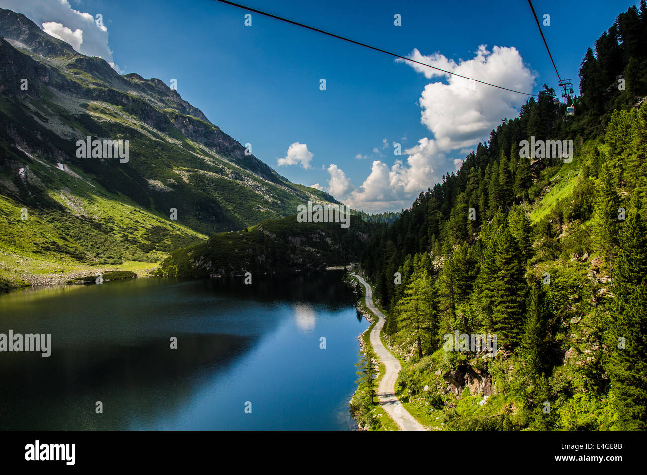 The Kaprun reservoir in the high Alp mountains in Austria Stock Photo ...