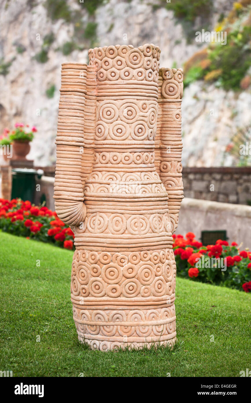 Beautiful public garden, Garden of Augustus Capri, Italy Stock Photo ...