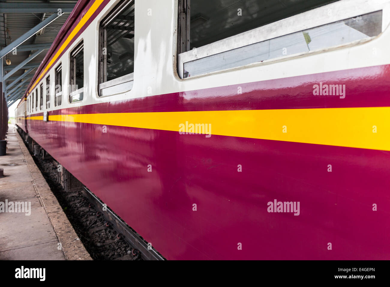 Side view of the railway background Stock Photo - Alamy