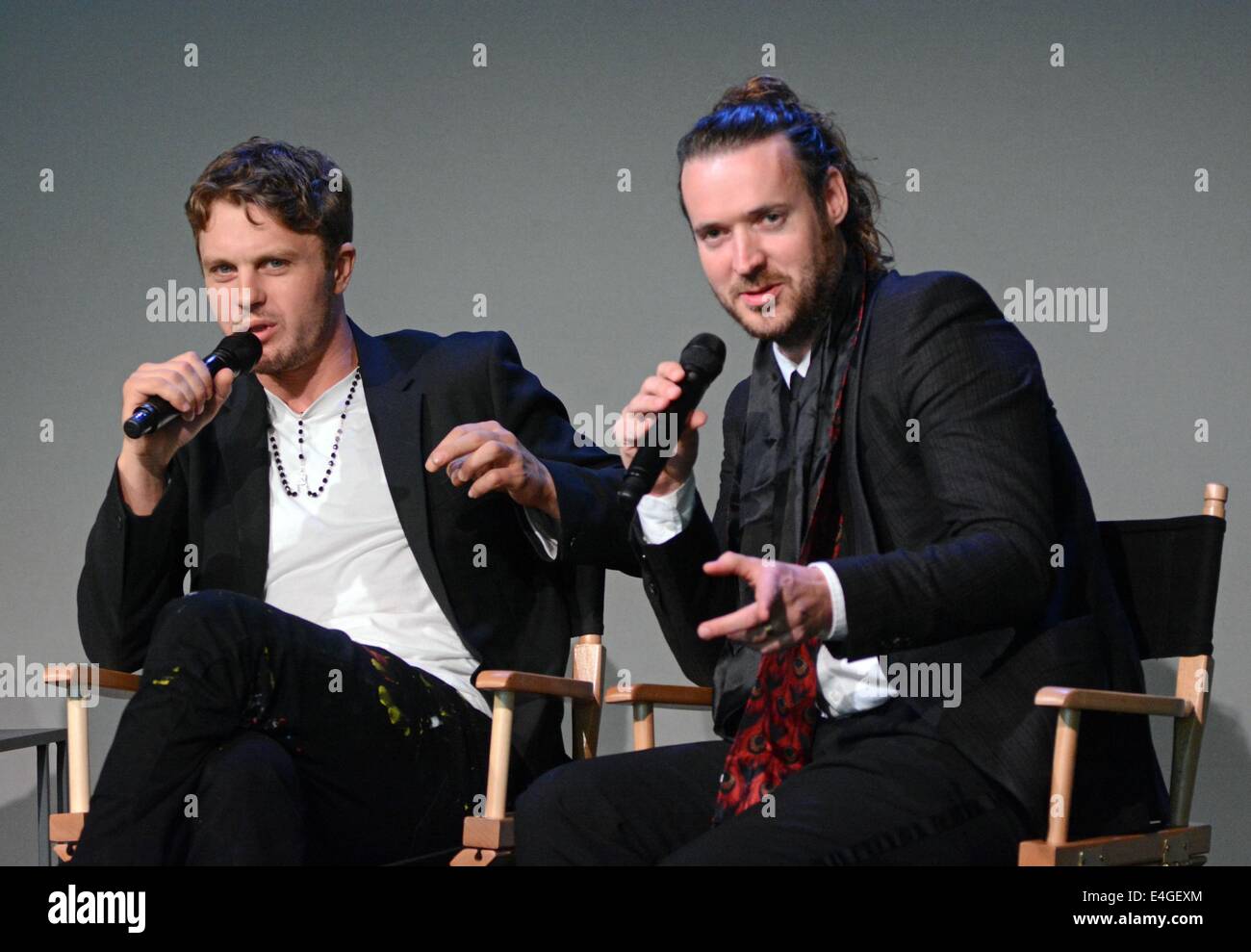 New York, NY, USA. 10th July, 2014. Michael Pitt, Mike Cahill at in ...
