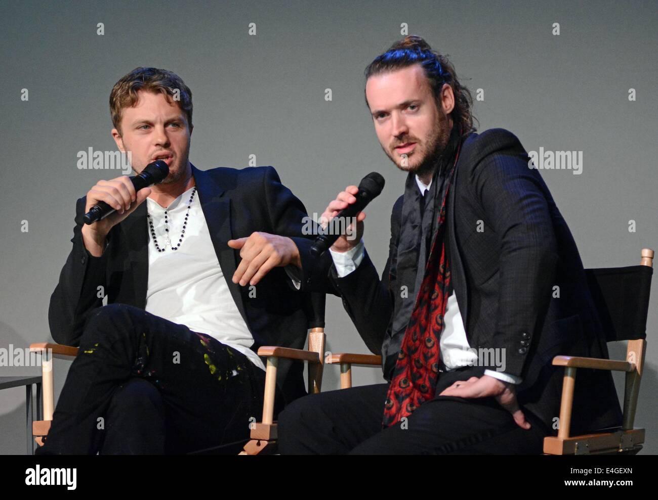 New York, NY, USA. 10th July, 2014. Michael Pitt, Mike Cahill at in ...