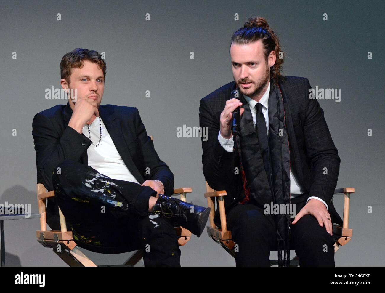 New York, NY, USA. 10th July, 2014. Michael Pitt, Mike Cahill at in ...