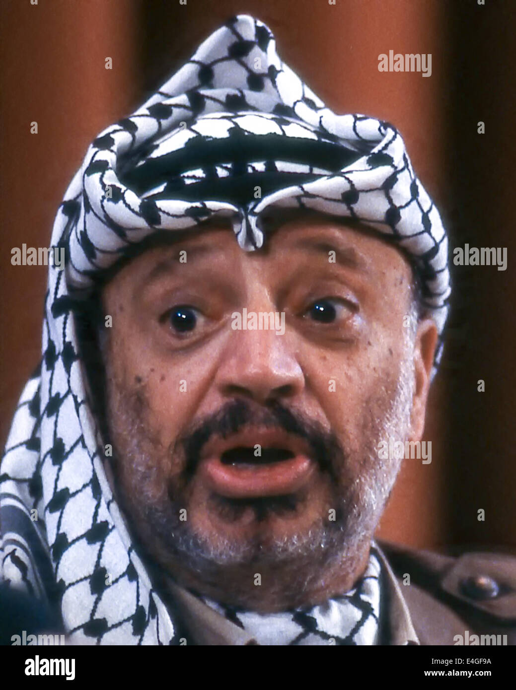 Moscow, RU. 6th Nov, 1987. YASSER ARAFAT, Chairman of the Palestine ...