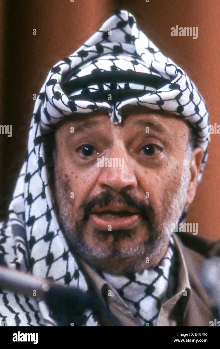 Moscow, RU. 6th Nov, 1987. YASSER ARAFAT, Chairman of the Palestine ...