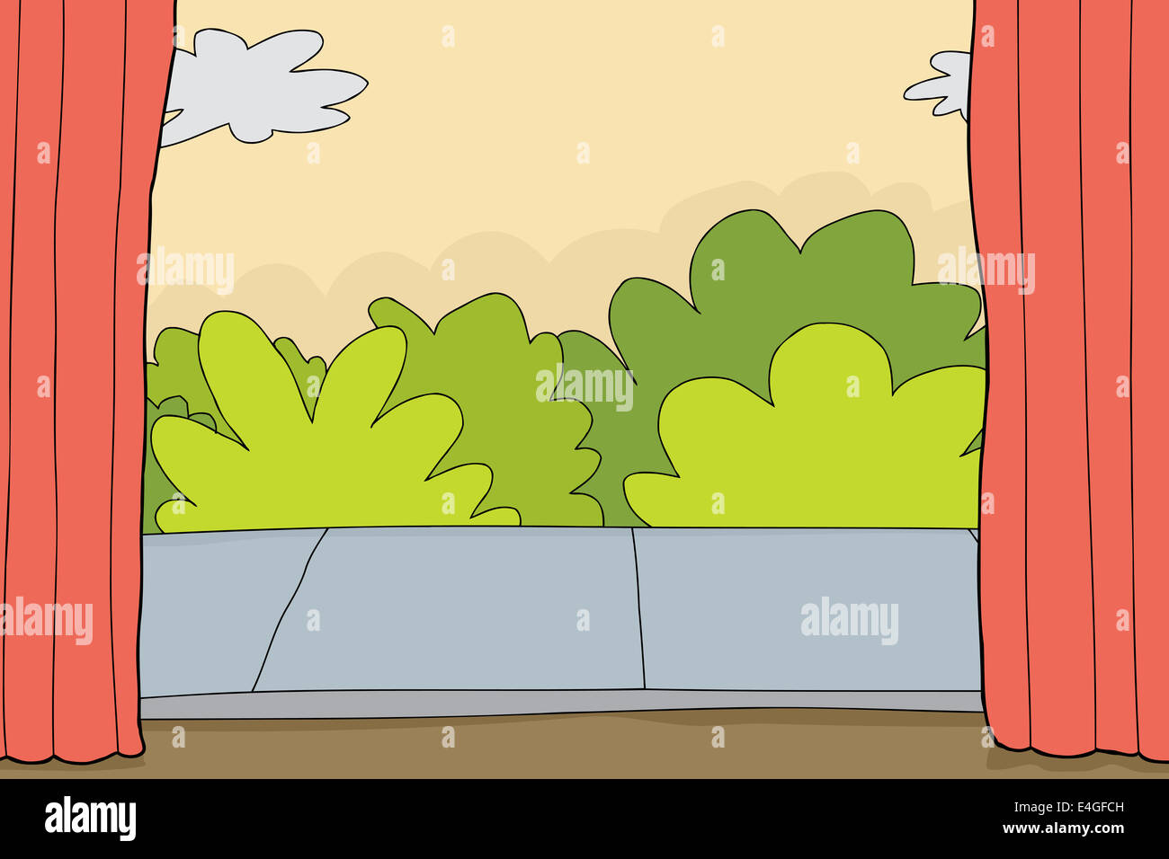 Cartoon backdrop hi-res stock photography and images - Alamy
