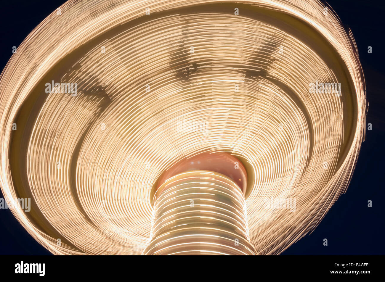 Carousel at night, Calgary Stampede Midway, Calgary, Alberta, Canada ...