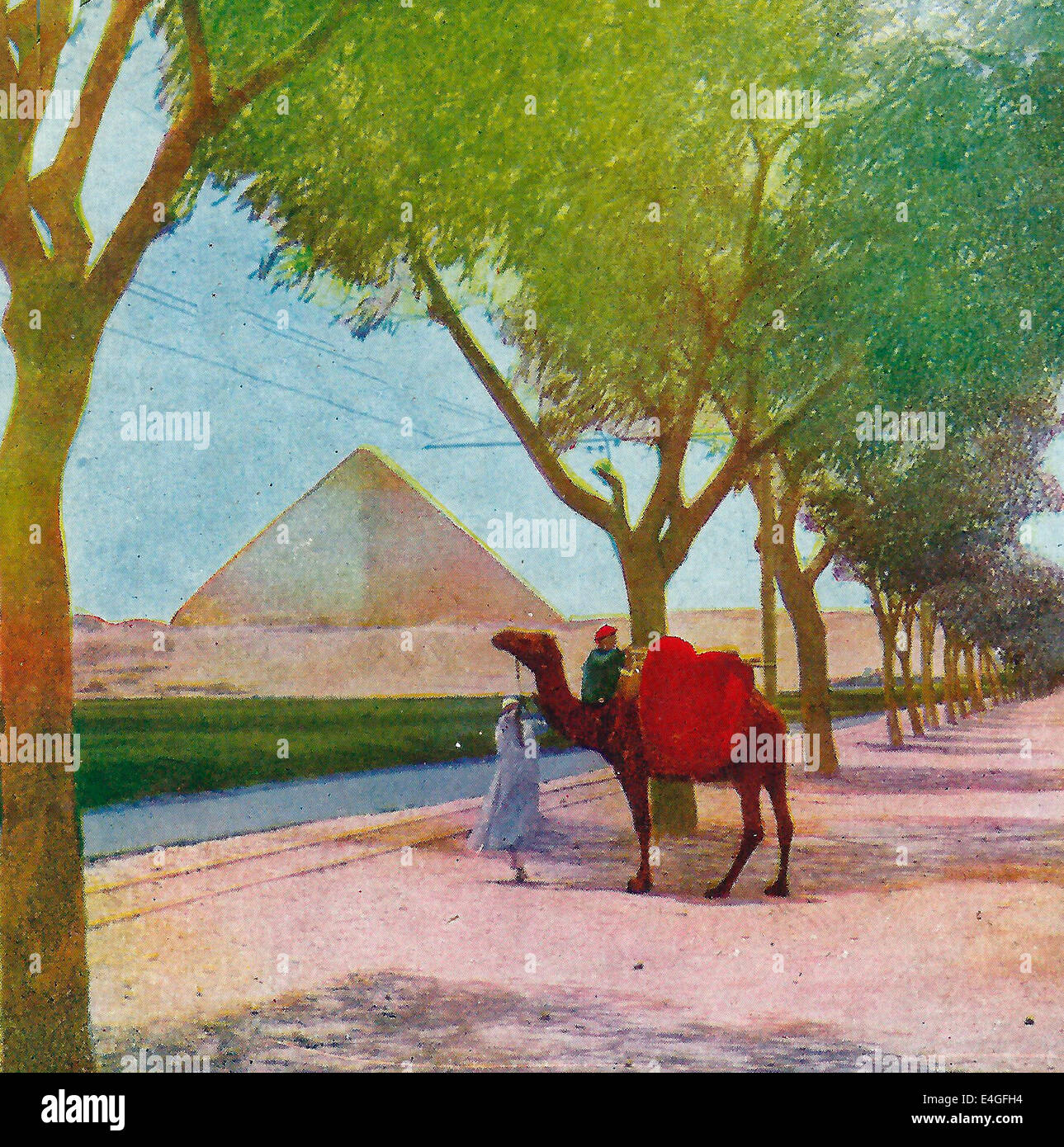 Distant View of the Great Pyramid of Cheops, Egypt Stock Photo - Alamy