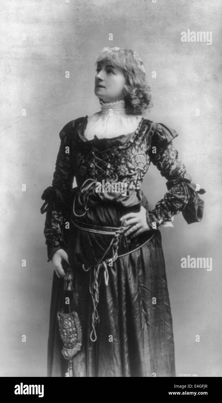 Helena Modjeska, 1840-1909, Polish Actress, circa 1889 Stock Photo - Alamy