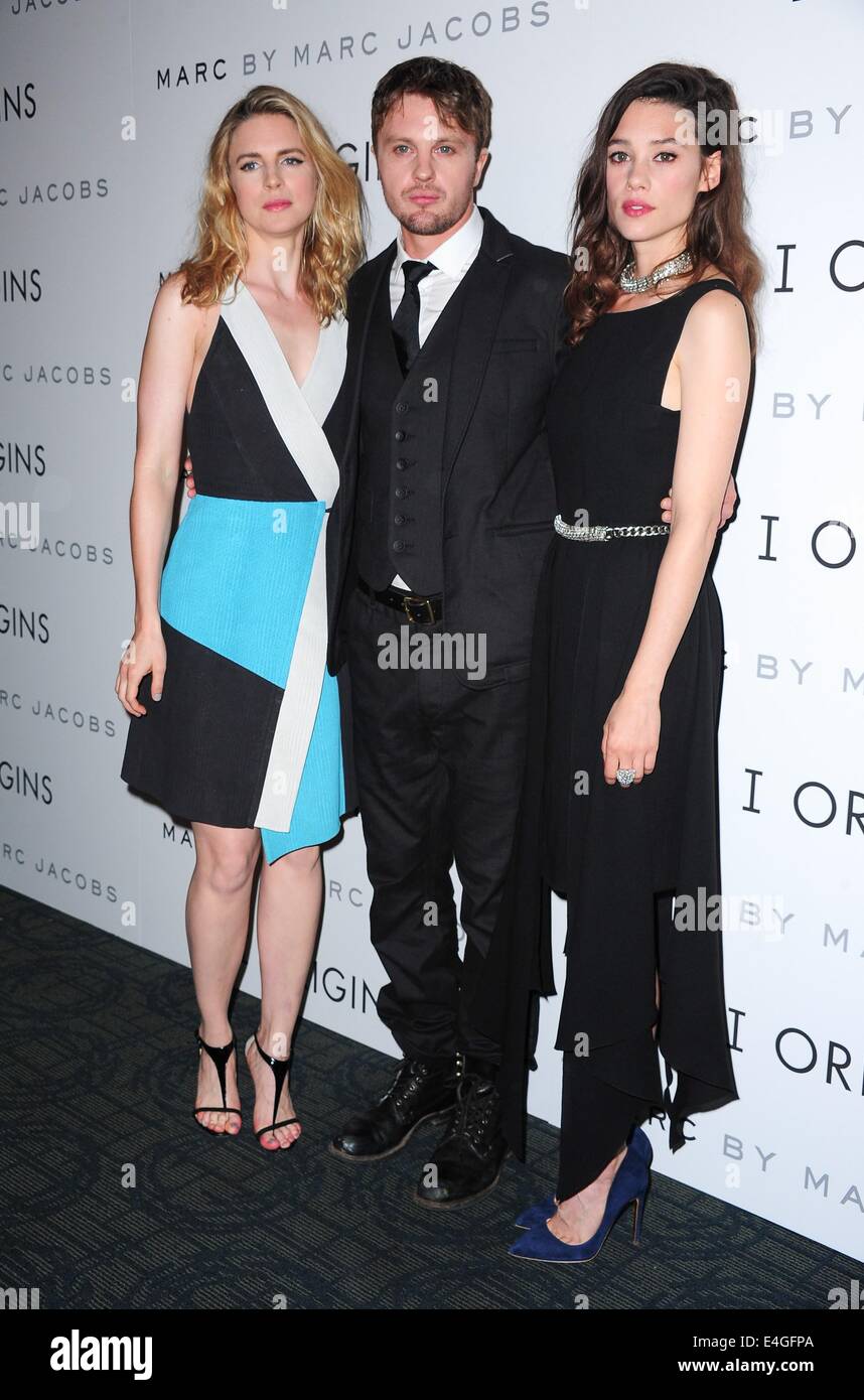 New York, NY, USA. 10th July, 2014. Brit Marling, Michael Pitt, Astrid ...