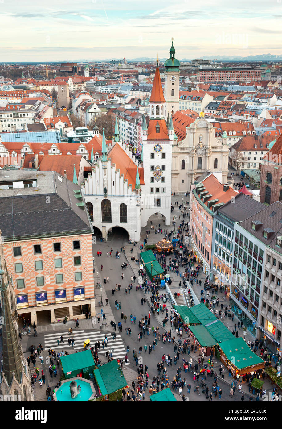 Famous Zodiac Clock Tower on the facade of the old town hall ...