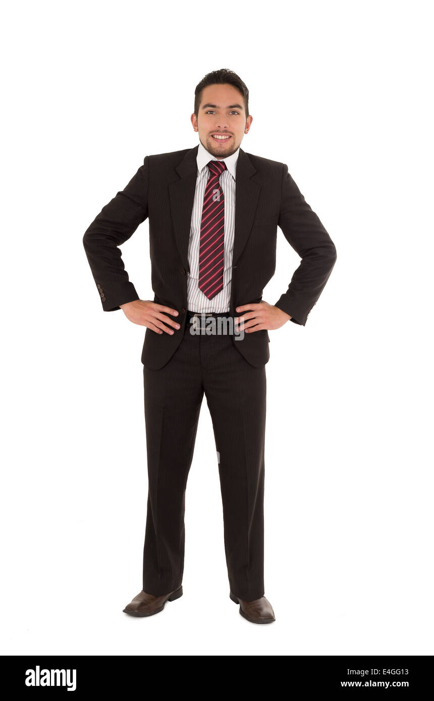 young executive posing fullbody Stock Photo - Alamy