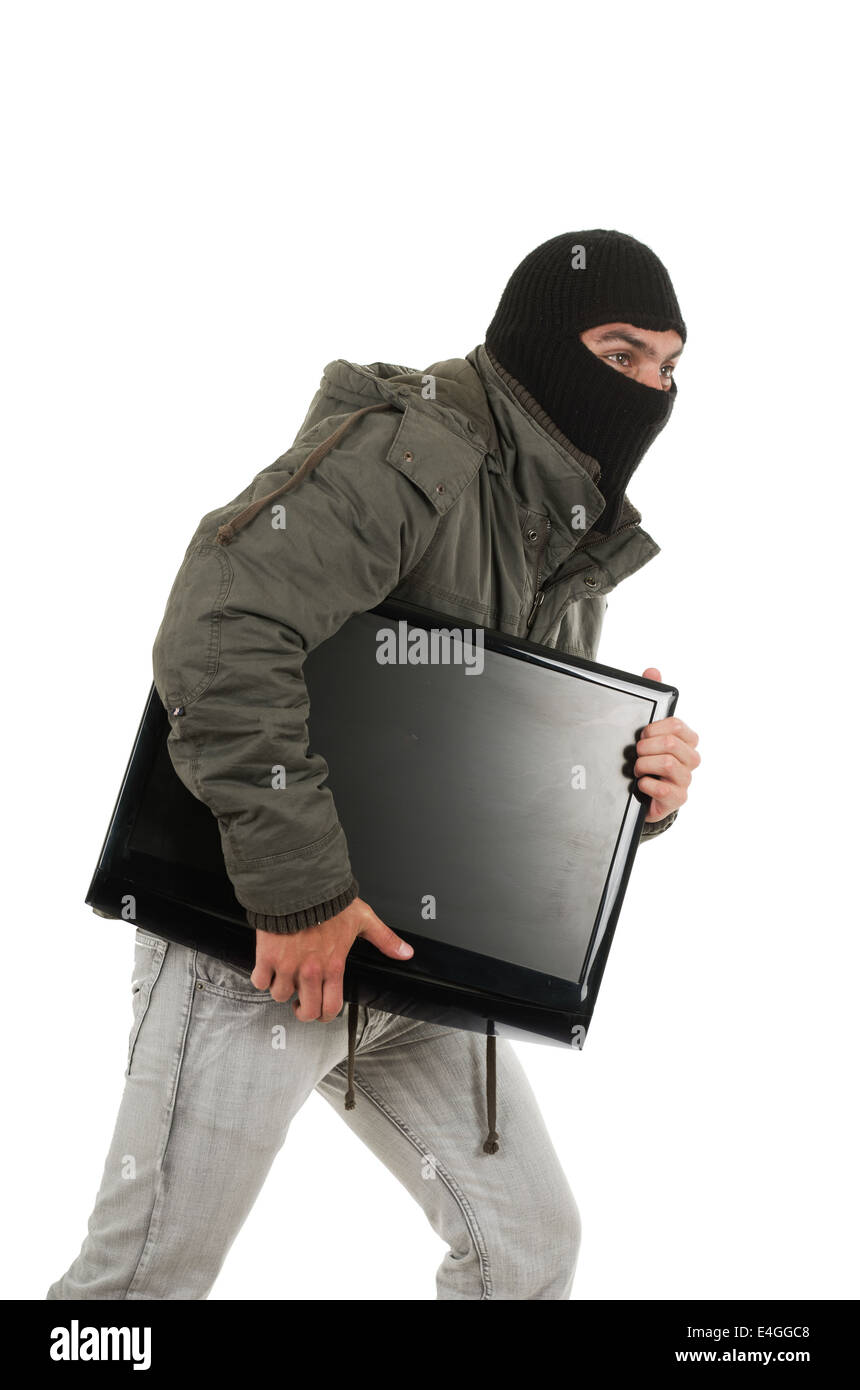 Escaping thief hi-res stock photography and images - Alamy