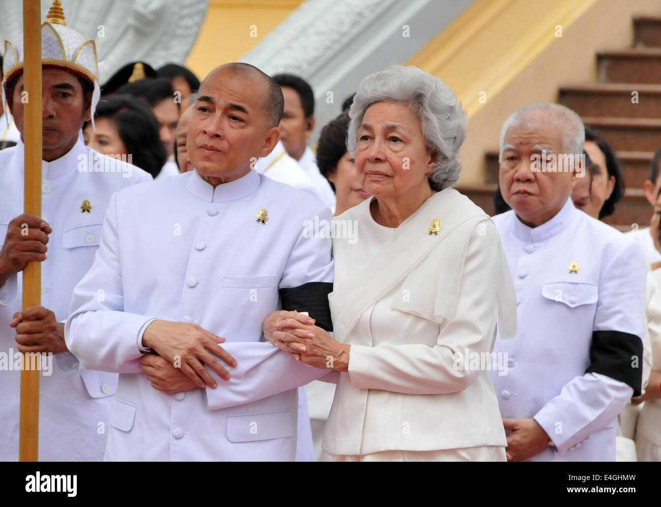 Cambodia king and queen and son hi-res stock photography and images - Alamy