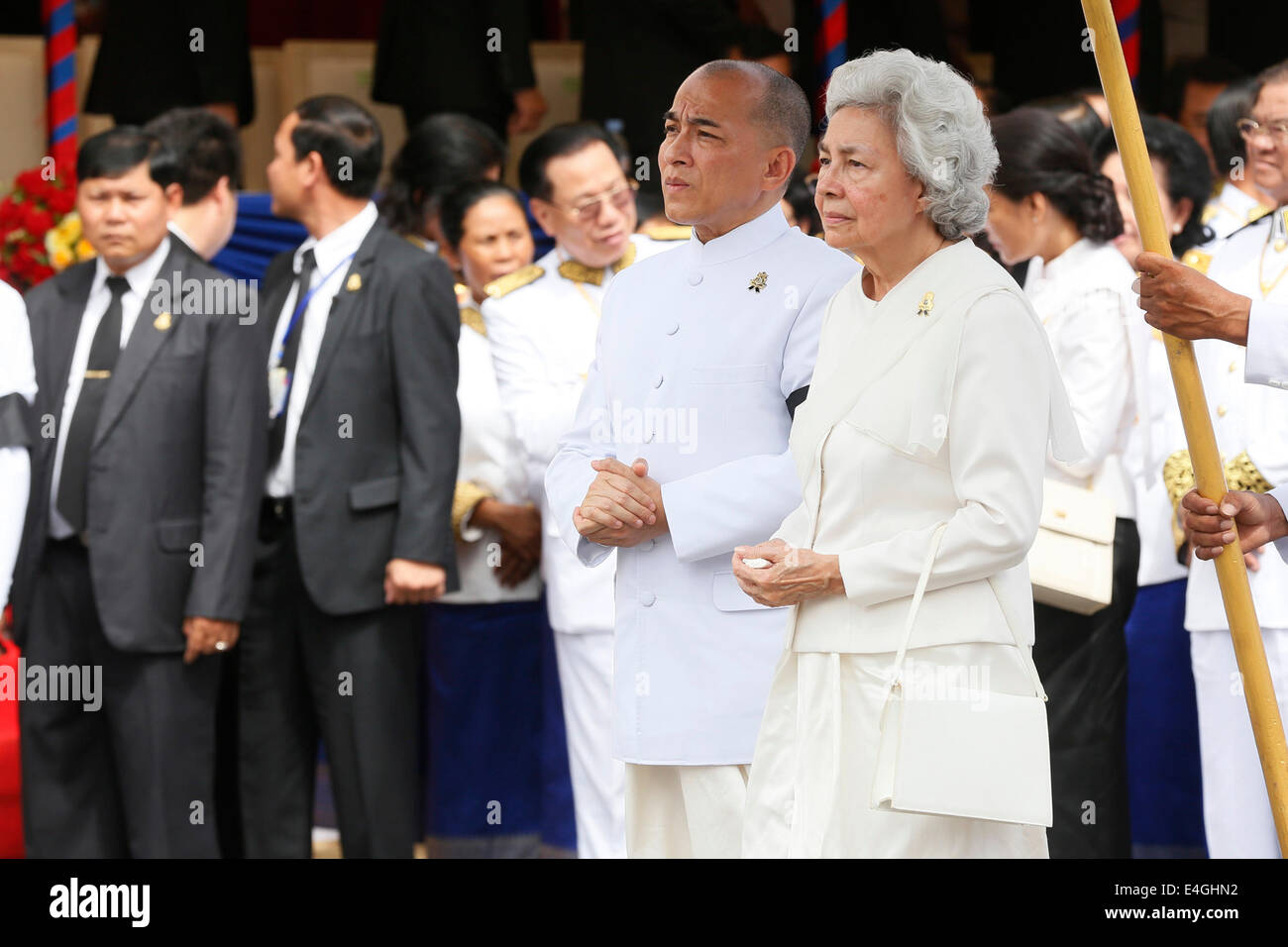 Phnom Penh, Cambodia. 11th July, 2014. Queen Mother Norodom Monineath ...