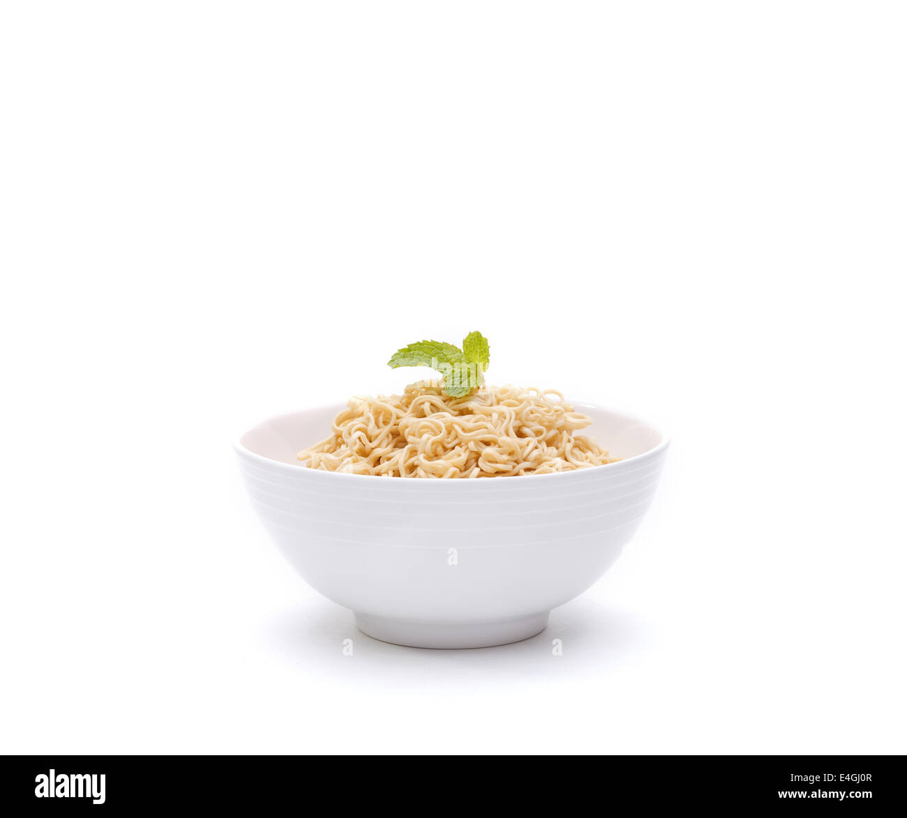 Instant noodle in a bowl isolated on white background Stock Photo - Alamy