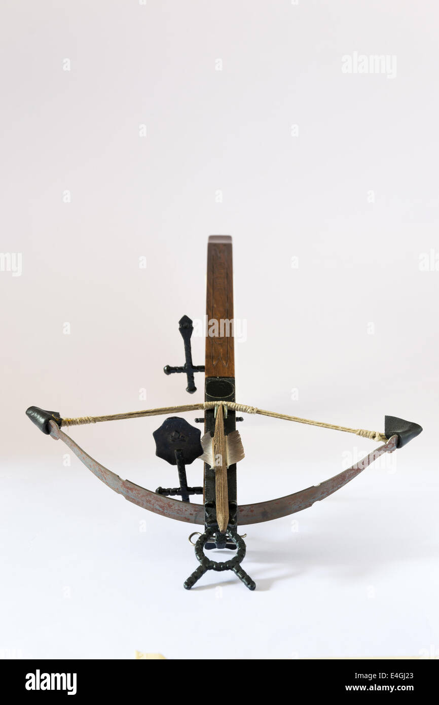 wooden crossbow made in Italy Stock Photo - Alamy