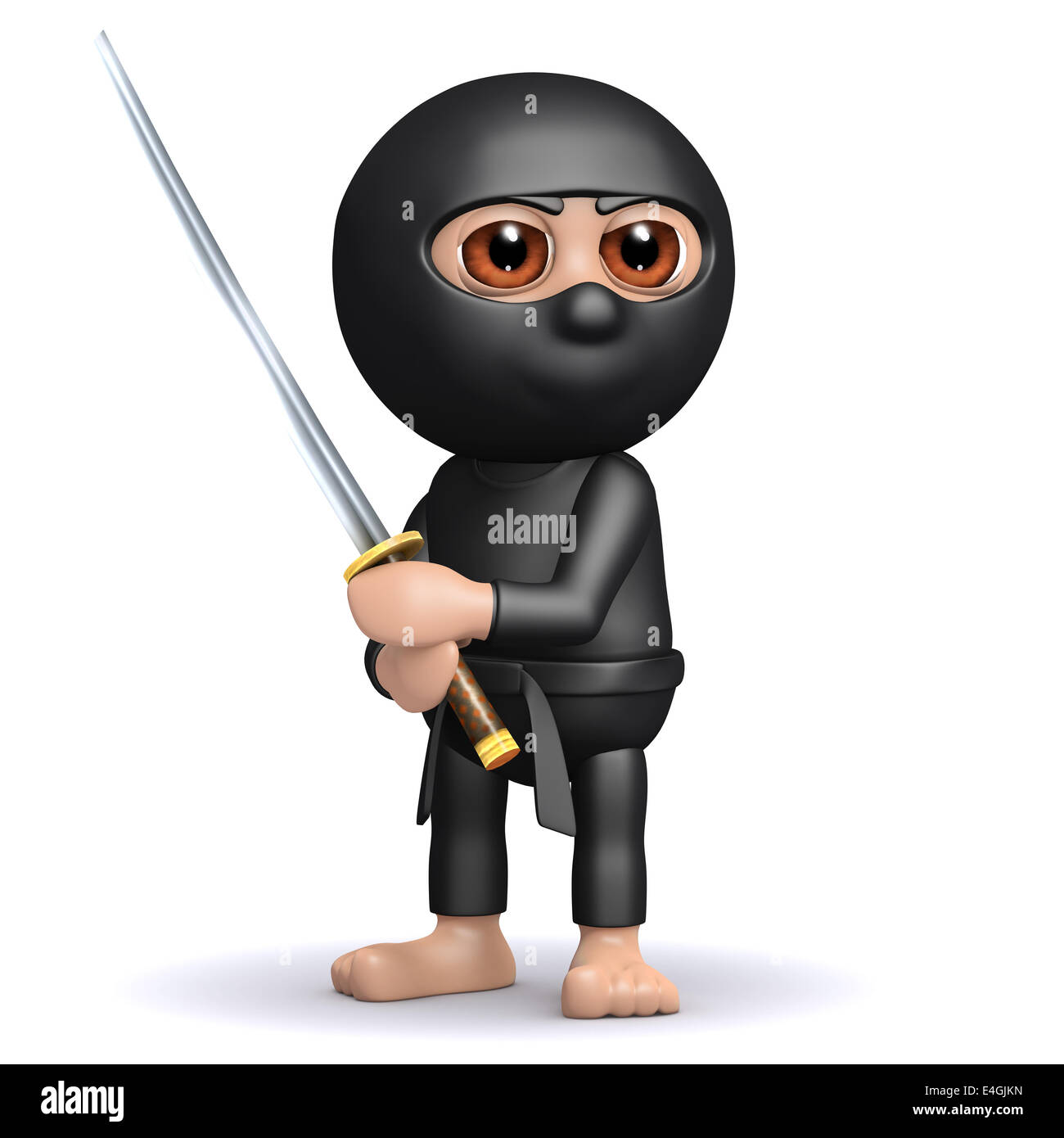 3d render of a ninja in a ready pose Stock Photo - Alamy