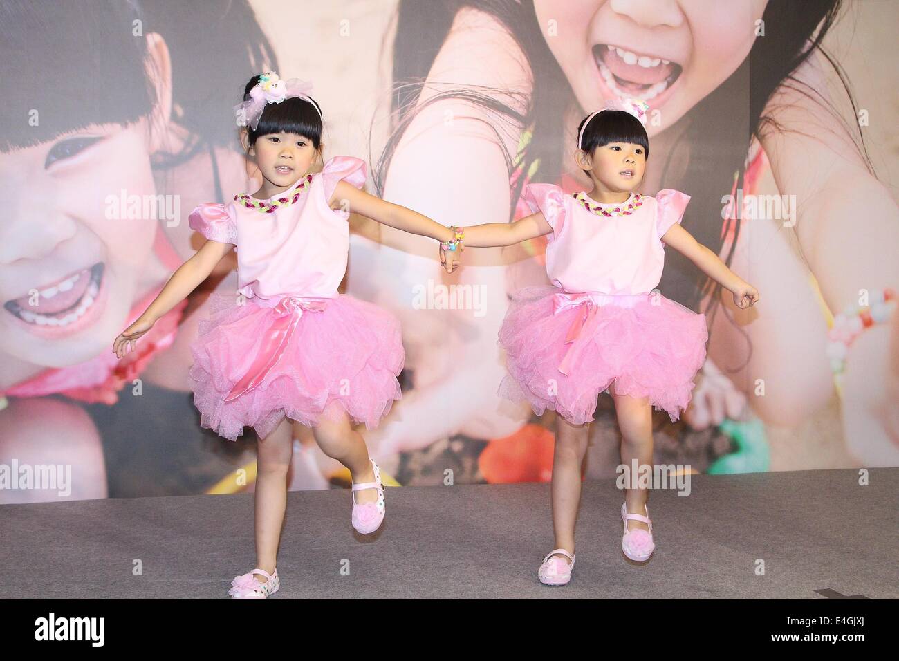 Taipei. 10th July, 2014. Twin sisters Yony&Zony release photo album in ...