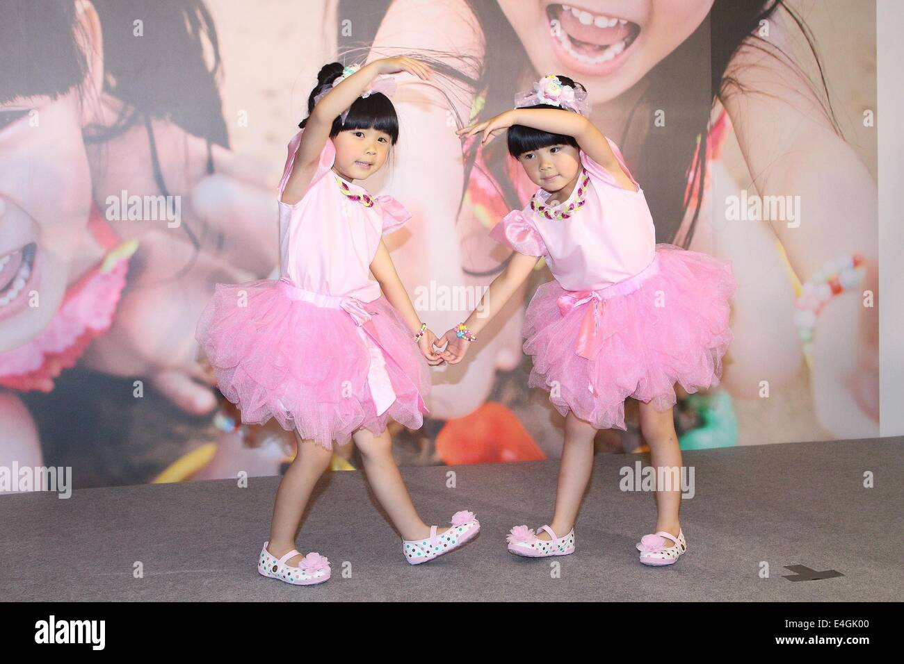 Taipei. 10th July, 2014. Twin sisters Yony&Zony release photo album in ...