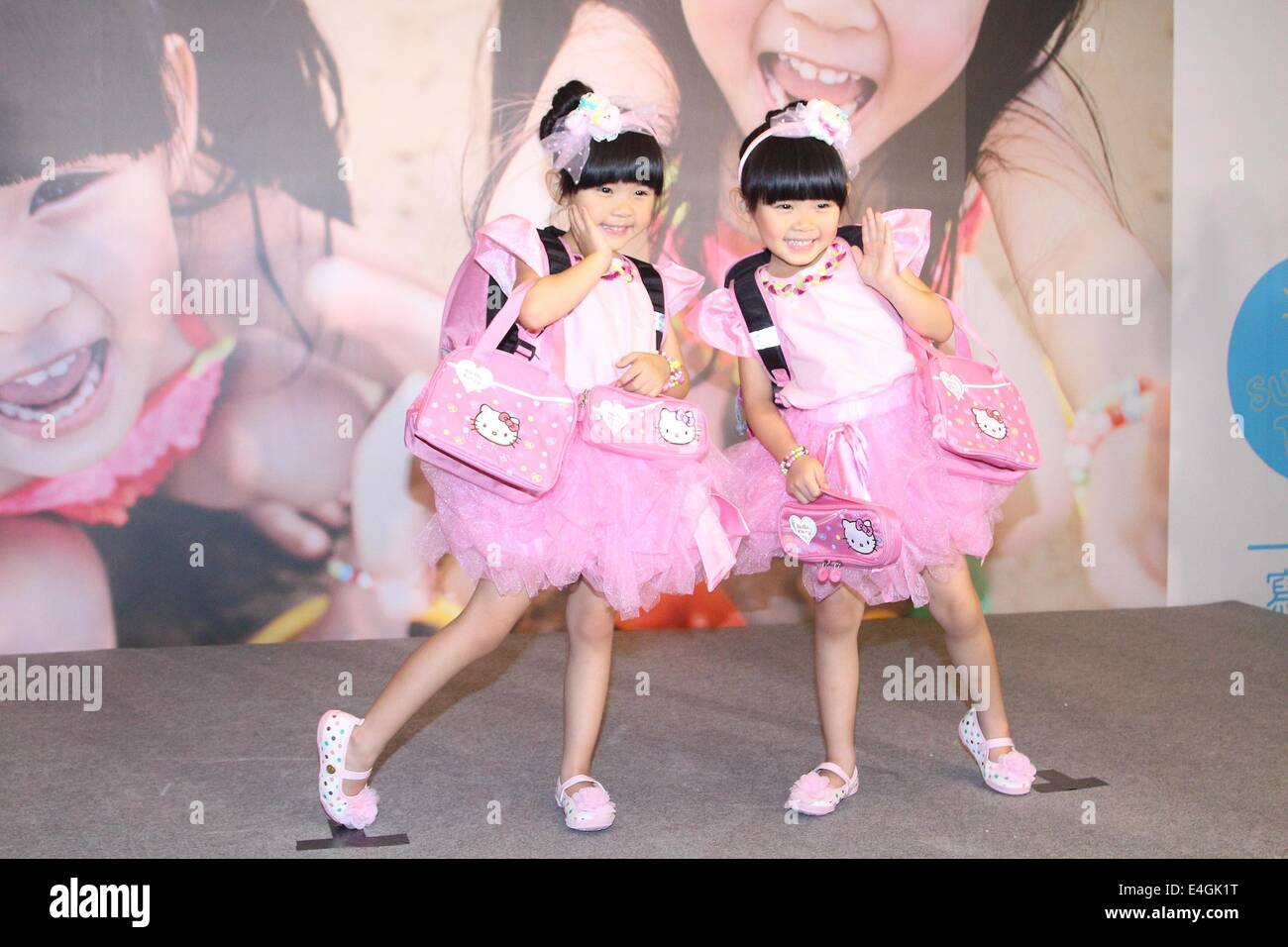 Taipei. 10th July, 2014. Twin sisters Yony&Zony release photo album in ...