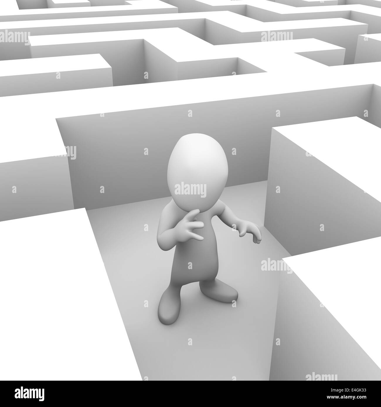 Lost man maze Black and White Stock Photos & Images - Alamy