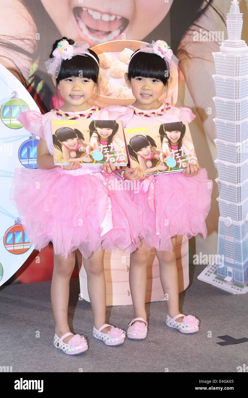 Taipei. 10th July, 2014. Twin sisters Yony&Zony release photo album in ...