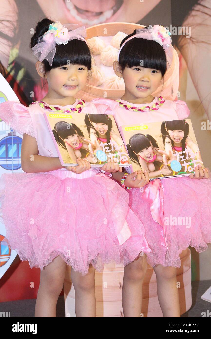 Taipei. 10th July, 2014. Twin sisters Yony&Zony release photo album in ...