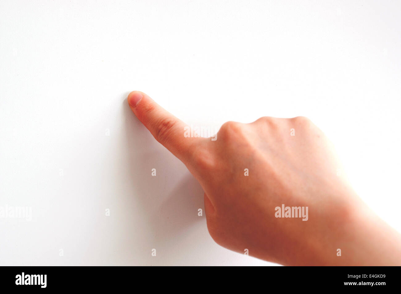 Women hand pointing with clipping path Stock Photo - Alamy