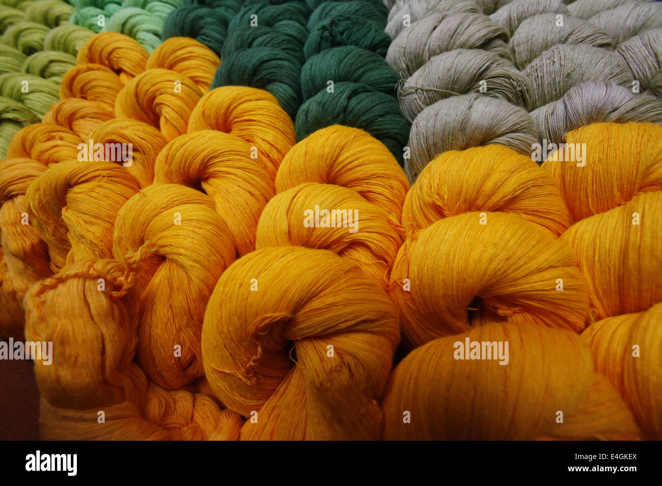 Febricks for making jamdani sharee.A sharee is the traditional garment ...