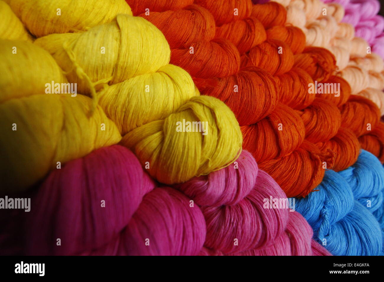 Febricks for making jamdani sharee.A sharee is the traditional garment ...