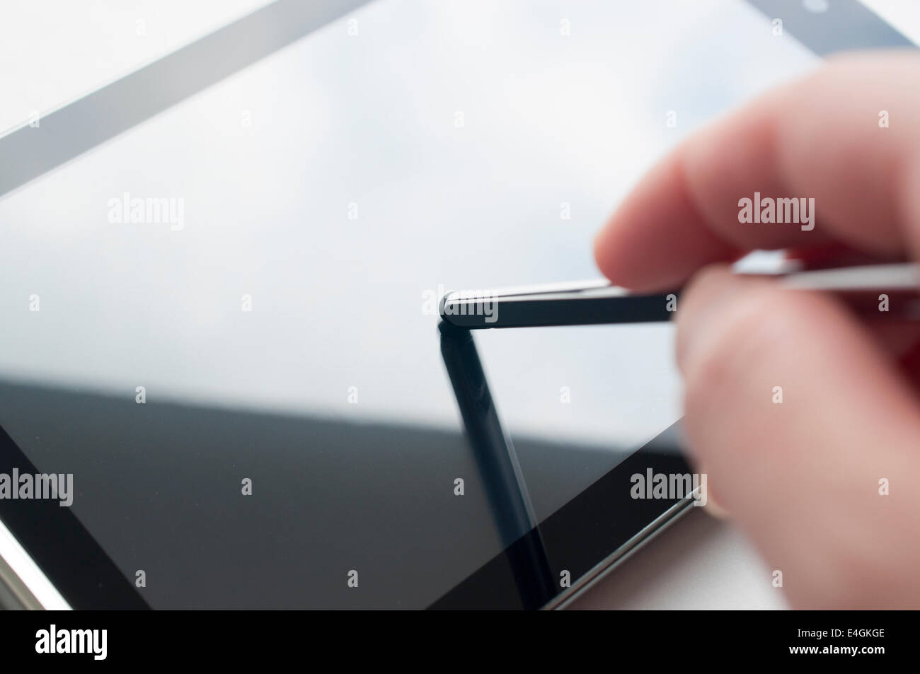 Woman on blank background close up hi-res stock photography and images ...