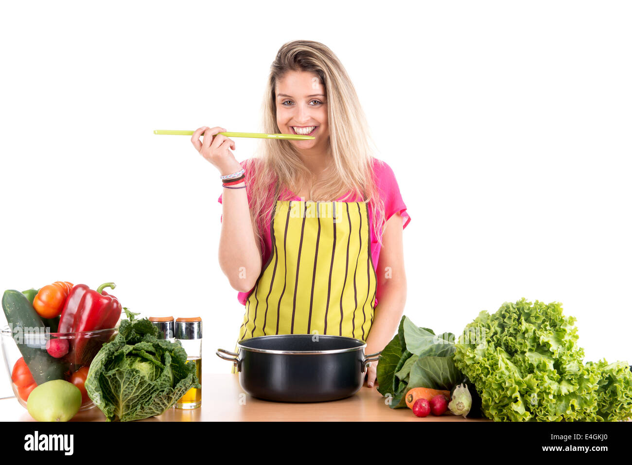 Beautiful chef cooking hi-res stock photography and images - Alamy