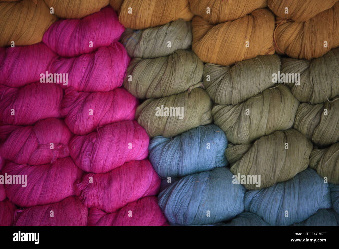 Febricks for making jamdani sharee.A sharee is the traditional garment ...